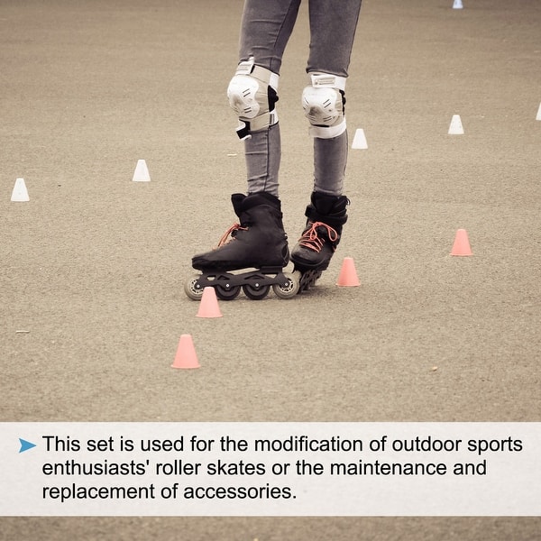 Inline Skate Screw Replacement Roller Wheel Repair Kit Spacer Wrench - Silver - Bed Bath ...