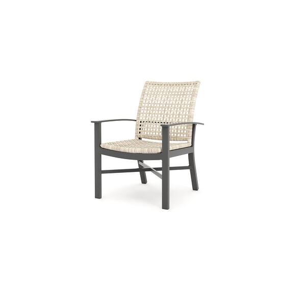 Winston Jasper Textured Pewter with Beechwood Weave Stationary Dining ...