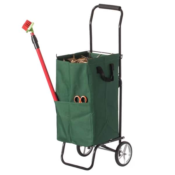 Large Cart with Wheels, Lightweight and Sturdy Rolling Utility Cart for ...