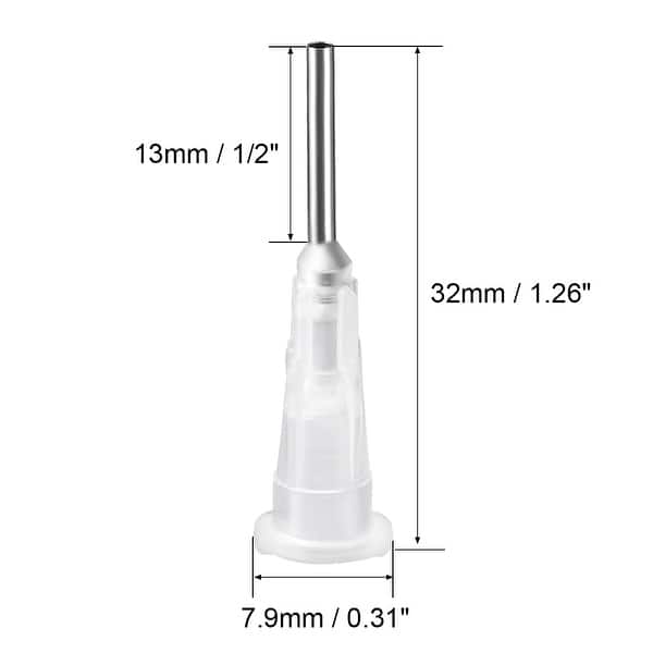 Dispensing Needle with Luer Lock Precision Applicator 17G 1/2 Inch ...
