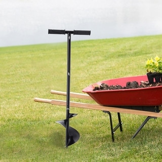 7" Manual Fence Post Hole Auger and Earth Digger - Bed Bath & Beyond ...
