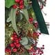 Magnolia Leaf, Eucalyptus, and Berry 30in Swag, Pre-Lit with 35 LED ...