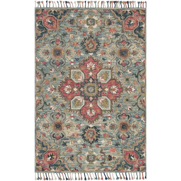 Alexander Home Sahara Boho Blossom Hand-hooked Area Rug - On Sale - Bed ...