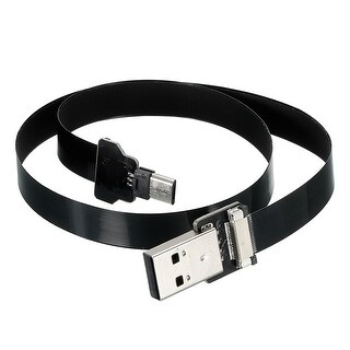 Black FPV FFC Cable 20 Pins 0.5mm Pitch 400mm for HD 4K with USB Male ...