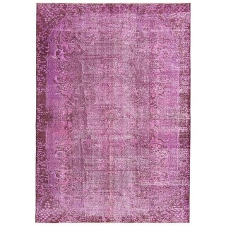 ECARPETGALLERY Hand-knotted Color Transition Violet Wool Rug - 6'4 x 9 ...