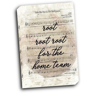 Vintage Baseball Sheet Music 16x20 Gallery Wrapped Stretched Canvas ...