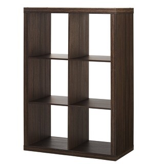 6-Cube Storage Organizer, Tobacco Oak - Bed Bath & Beyond - 35869094