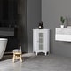 Teamson Home Madison Freestanding Corner Floor Accent Cabinet - 17"L x ...