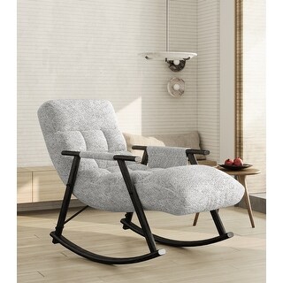 American Design Arm Chairs,Casual Upholstered Folding Rocking Chair ...