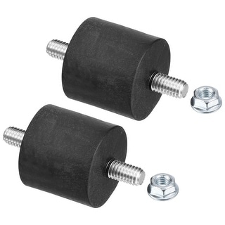 1" 2 Pack Universal Air Compressor Wheel with M6 Nut - Black - Bed Bath ...