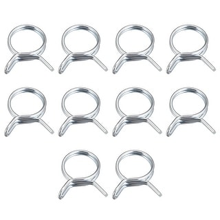 Double Wire Spring Hose Clamp, 30pcs 65Mn Steel 25mm Spring Clips ...