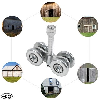 4-Piece Double Wheel Sliding Track Rollers - Bed Bath & Beyond - 41493604