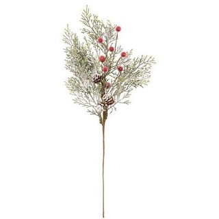 Snowy Cypress & Sugar Berry Spray - 20" long - Bed Bath & Beyond - 36930174