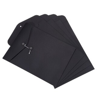5pcs String Envelope File Folders, A4 Document Holder Filing Jacket ...