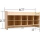 Contender Cubby Storage Organizer 10 Cubbies With Hooks and Shelf ...
