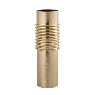 Elk Home Bronson Aged Brass Metal 5.5 Inch Wide Vase - Bed Bath ...