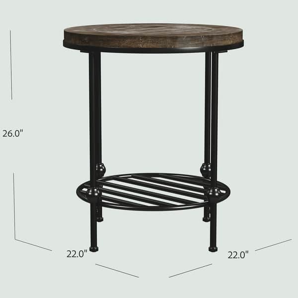 Emery Round End Table - 22"W x 22"L x 26"H - Bed Bath & Beyond - 36814737