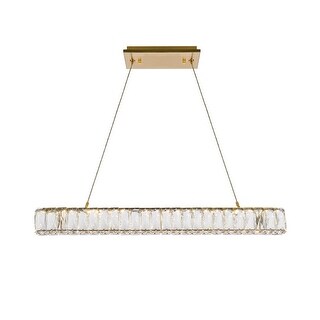 Indigo Home LED linear pendant in gold - Bed Bath & Beyond - 40541741