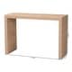 Colandra Modern Bohemian Natural Brown Jute and Wood Console Table ...