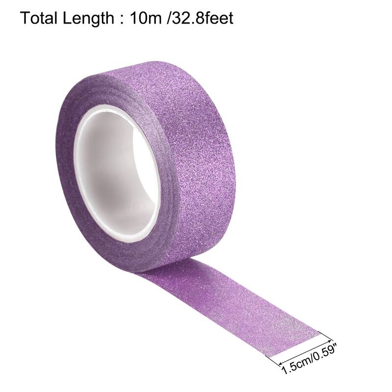 Glitter Tape, Decorative Craft Tape Self Adhesive Stick 1.5cmx10m Pink ...