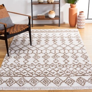 SAFAVIEH Augustine Bruna Moroccan Boho Fringe Rug - Bed Bath & Beyond ...