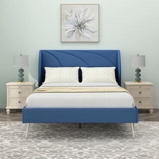 Full size upholstered bed,no box spring - Bed Bath & Beyond - 37427164