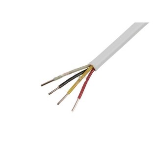 12000 in. Cylindrical White Phone Wire in Plastic-Copper American ...
