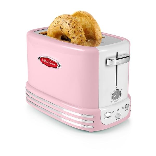 Retro Wide 2-Slice Toaster, Vintage Design With Crumb Tray, Cord ...