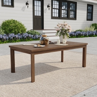 Teak Wood Outdoor Table Patio Coffee Table or Side Table - Bed Bath ...