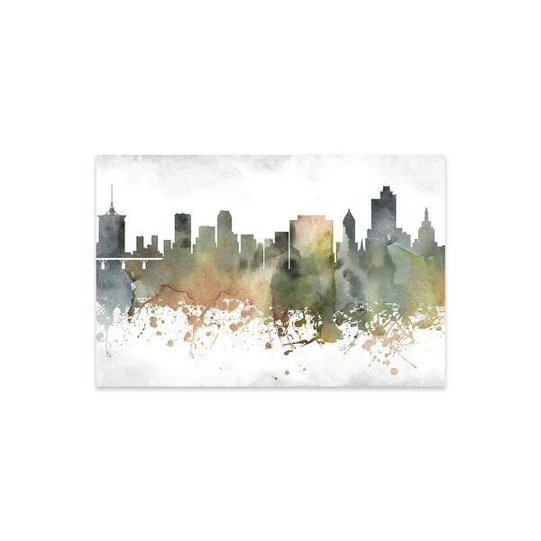 Tulsa Skyline Print On Acrylic Glass by WallDecorAddict - Bed Bath ...
