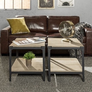 Wilson Riveted End Table, Driftwood, Set of 2 - Bed Bath & Beyond ...