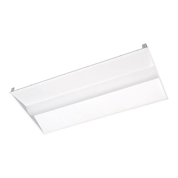 2x4 FT Center Basket LED Troffer Panel Light with Emergency Battery ...