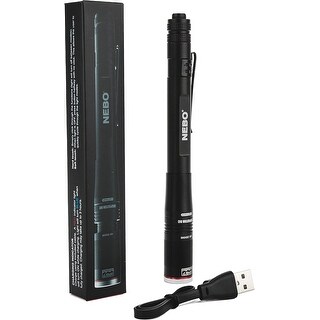 Nebo Inspector 360-Lumens Rechargeable Pen Light Flashlight, Black ...