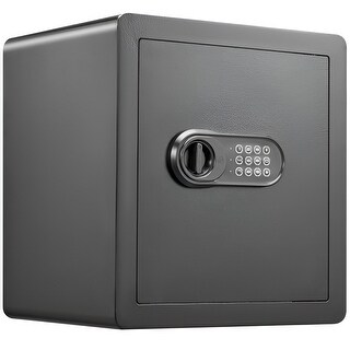 Black Cold-Rolled Carbon Steel Safe with Alarm, Dual Lock and 1.8 Cu Ft ...