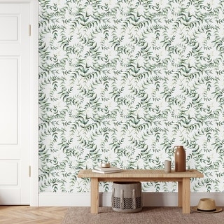 Green Plants Wallpaper Peel and Stick and Prepasted - Bed Bath & Beyond ...
