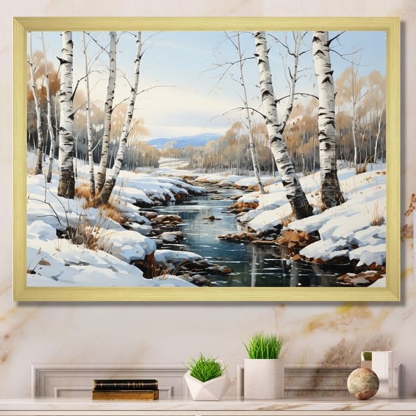 winter framed canvas