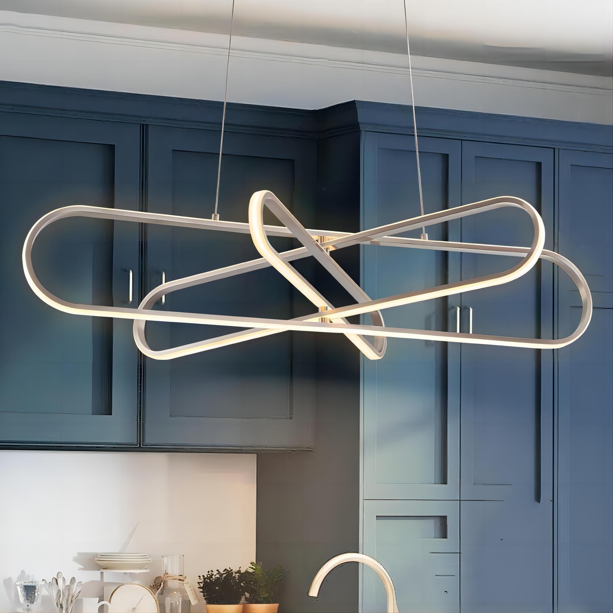 10-Light Modern Glam Linear Sputnik Glass Globe Bubble Chandelier for ...