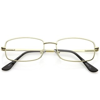 Classic Rectangle Eye Glasses Thin Metal Clear Lens 50Mm - Bed Bath ...