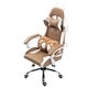 Cute Gaming Chair with Cat Paw Lumbar Cushion and Cat Ears, Ergonomic ...