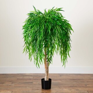 Willow Artificial Potted Tree - 4' - Bed Bath & Beyond - 42766858