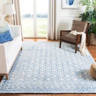SAFAVIEH Handmade Blossom Manuela Modern Floral Wool Rug - On Sale ...