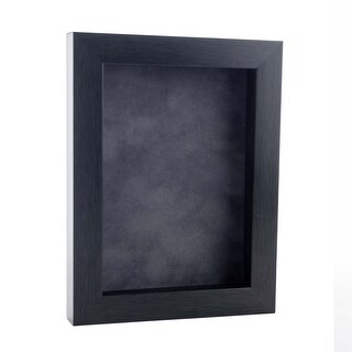 11x14 Shadow Box Frame Charcoal Gray Wood | 3/4" Usable Display Depth ...