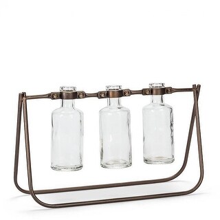Three Bottles In A Swing Rack Vase - Bed Bath & Beyond - 40042351