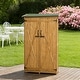 Wooden Garden Storage Outdoor Storage Cabinet Wooden Garden Shed ...