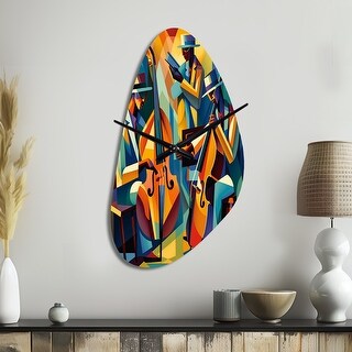 Jazz Performance On Stage II - Music Jazz Wall Clock in Asymmetrical ...