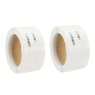 2 Roll 1x3 Inch Food Storage Labels Adhesive Paper Marker Stickers ...