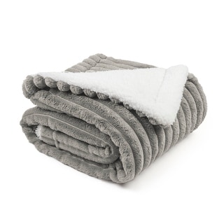 Sherry Kline Striped Fur 44x60 Throw Blanket - Bed Bath & Beyond - 37343164