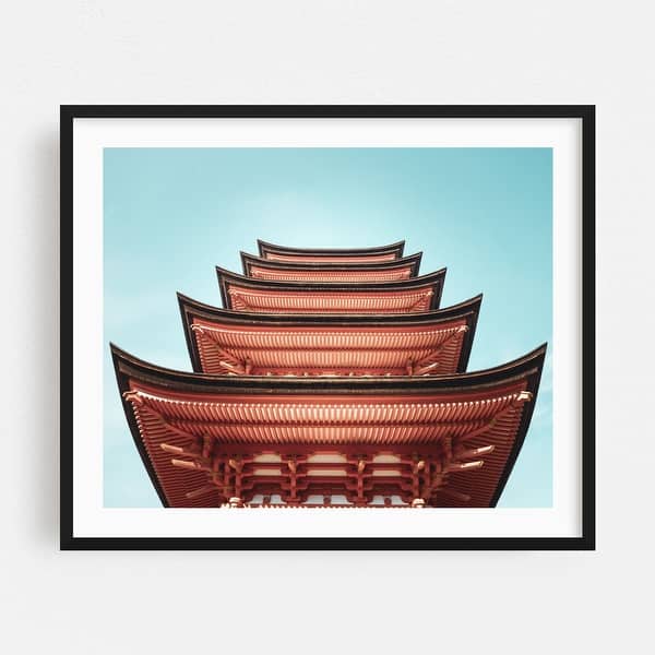 Miyajima Ibaraki Osaka Japan Samurai Temple Building Art Print/Poster ...