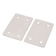 Metal Rectangle 4 Holes Flat Mending Repair Plates Brackets Fasteners ...