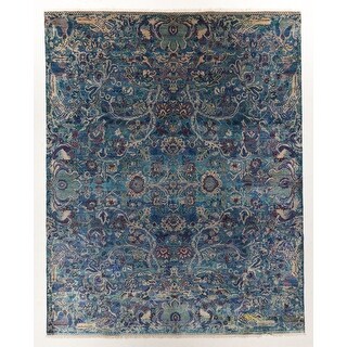 Lumiere Turquoise Area Rug - 8' 2'' X 10' 3'' - 8' 2'' X 10' 3'' - Bed ...